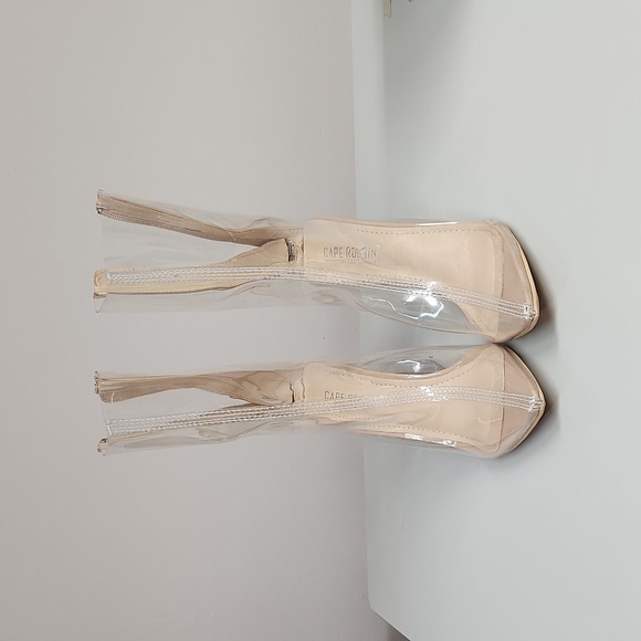 Cape Robbin | Shoes | Cape Robbin Lucite Clear Pvc Boots | Poshmark